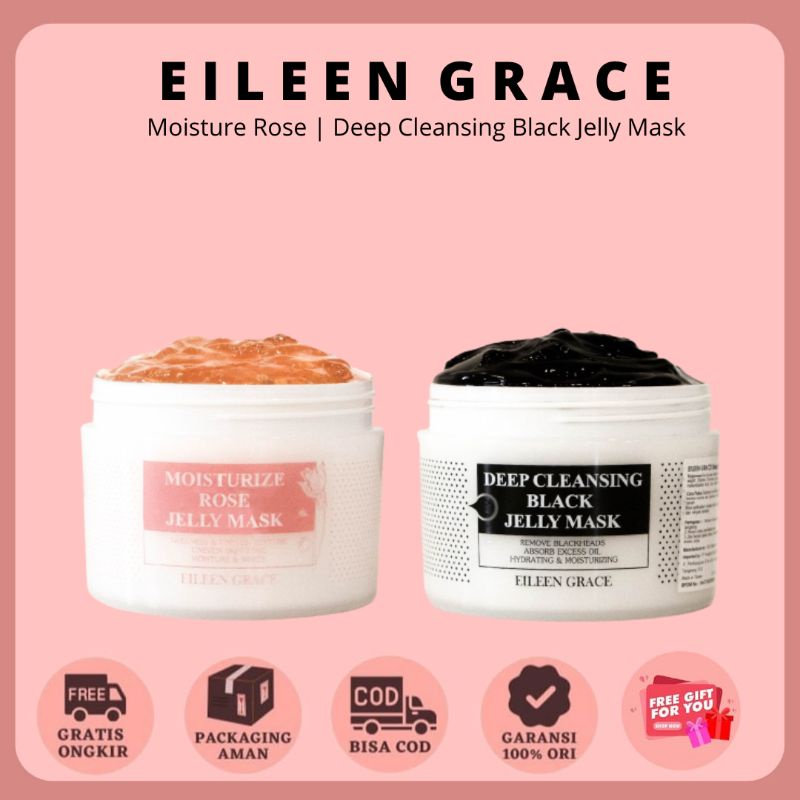Jual EILEEN GRACE Moisturize Rose Jelly Mask | Deep Cleansing Black ...
