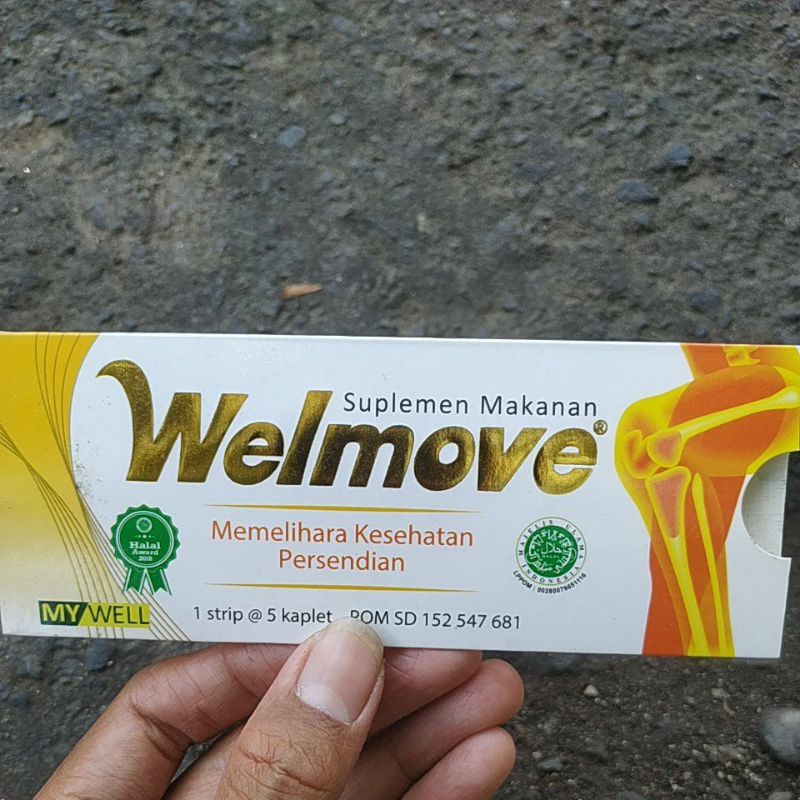 Jual WELMOVE VITAMIN KESEHATAN PERSENDIAN / SENDI SEHAT / ISI 5 KAPLET ...