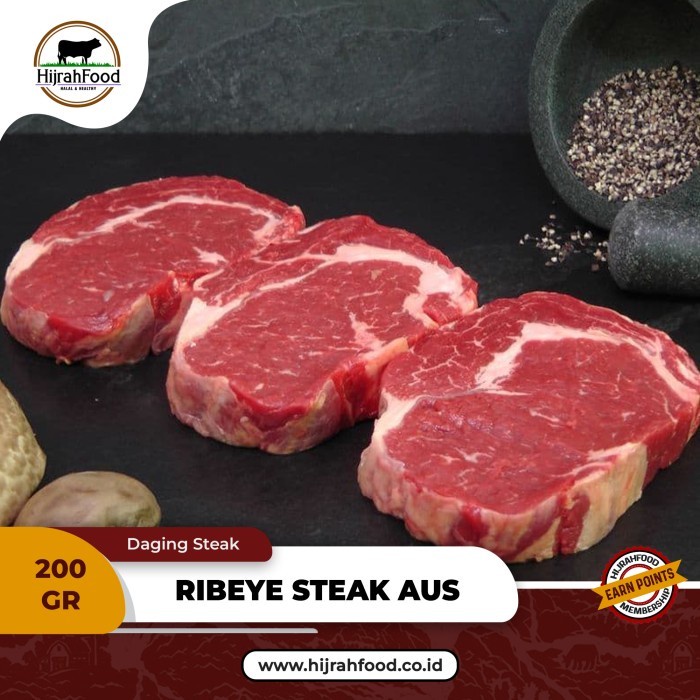 Jual Beef Ribeye Steak AUS | Daging Sapi Rib-eye / Cuberoll | Shopee ...