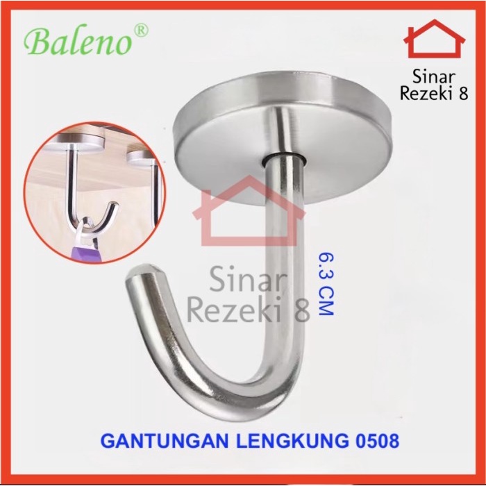 Jual Gantungan Atas LENGKUNG 0508 / Tembok Baju Cantolan Hook Lemari ...