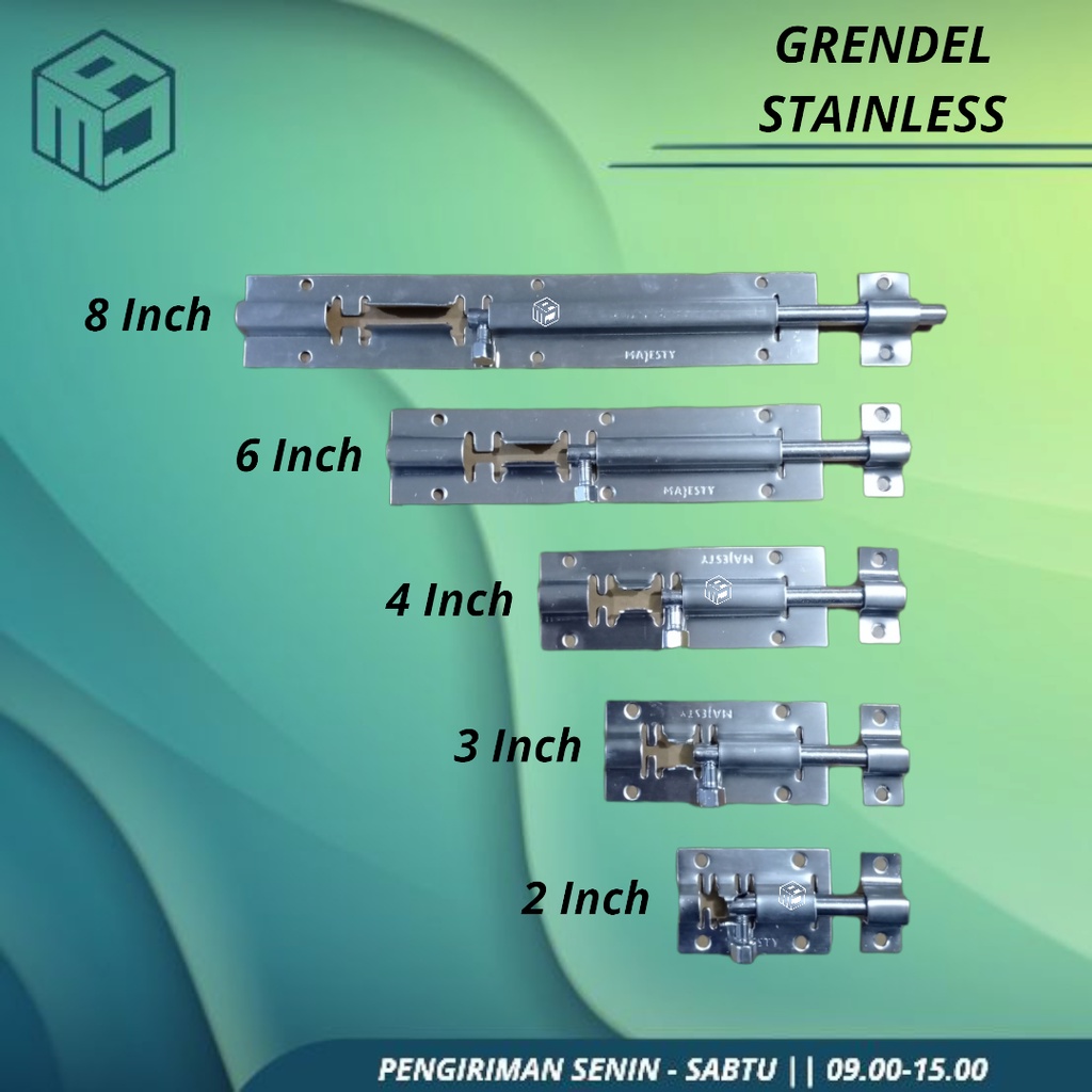 Jual Grendel Pintu Jendela Stainless Asli Tebal Berbagai Ukuran ...