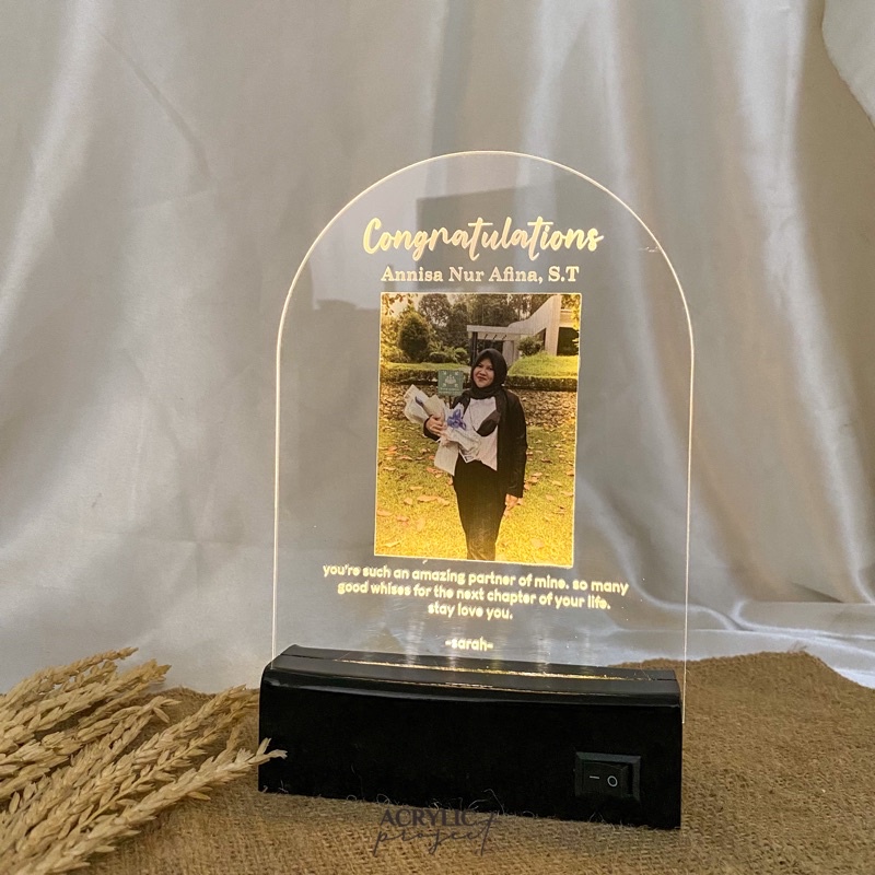 Jual CUSTOM Acrylic Arch UV PRINT LED Akrilik Lettering Spotify Art ...