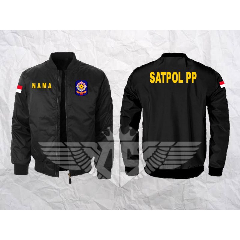 Jual Jacket Bomber / Jacket Satpol pp / Jacket anti air | Shopee Indonesia