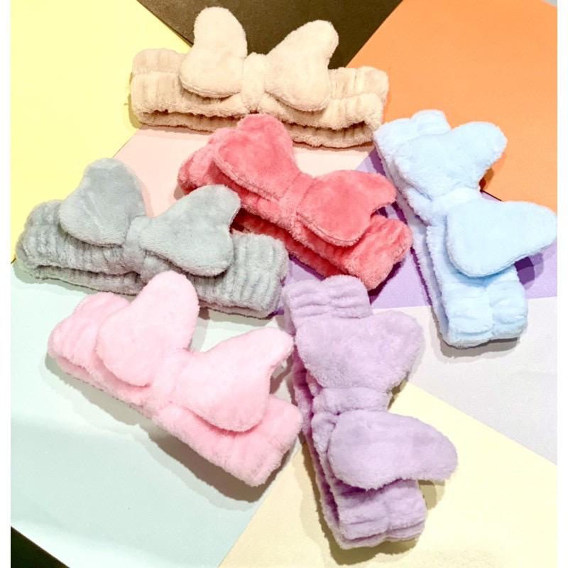 Jual BANDANA PITA KUPU-KUPU / BANDO HANDUK BLUDRU HALUS KOREA | Shopee ...