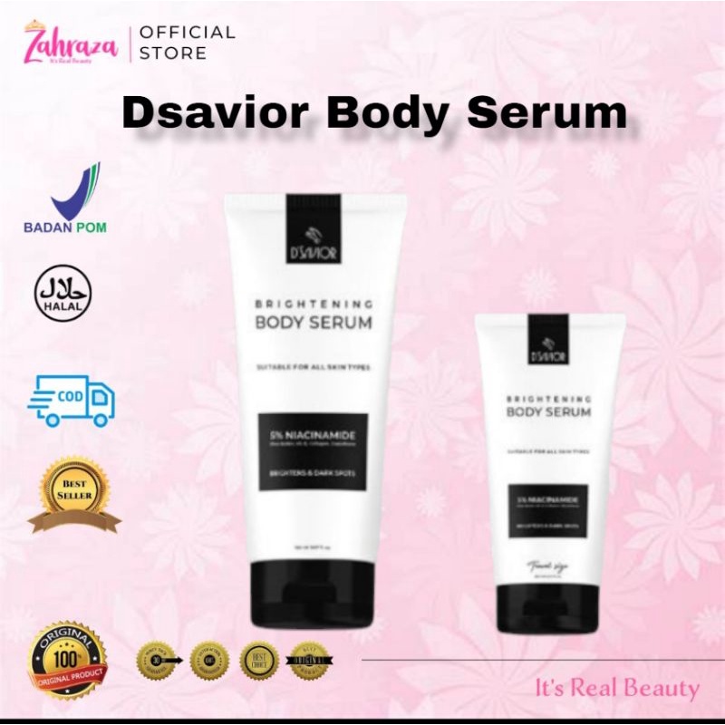 Jual DSAVIOR BODY SERUM PEMUTIH BADAN D'SAVIOR KEMASAN BARU | Shopee ...