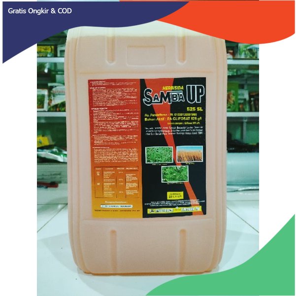 Jual Samba Up 525 SL 20 Liter Herbisida Glifosat 525 SL Atasi Rumput ...