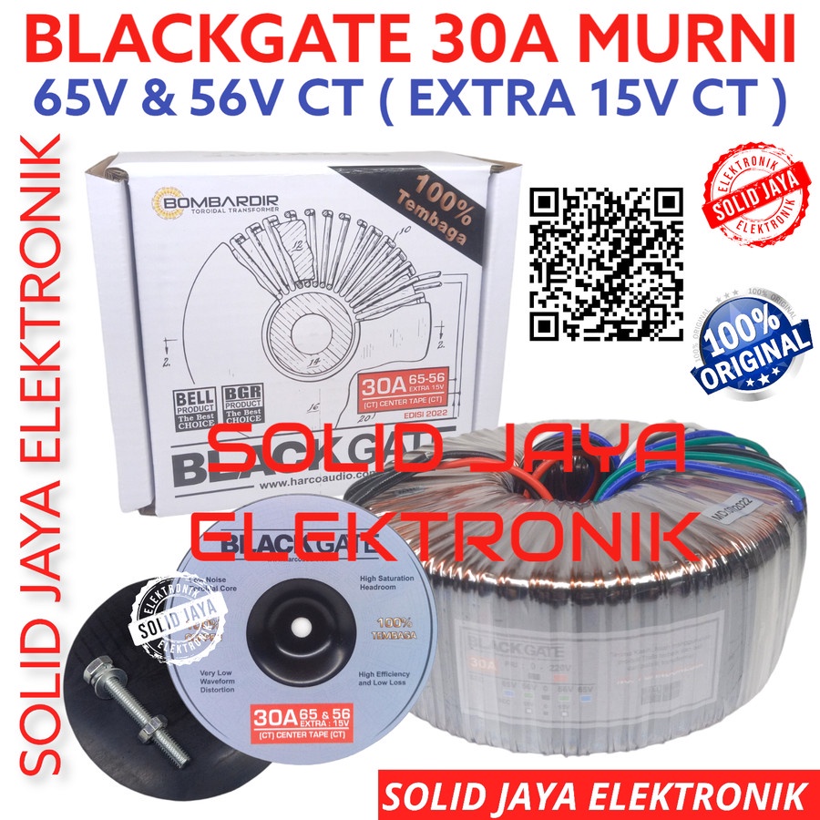 Jual TRAFO TOROID 30A 56V 65V CT BLACKGATE MURNI BOMBARDIR 30 A CT 56 ...