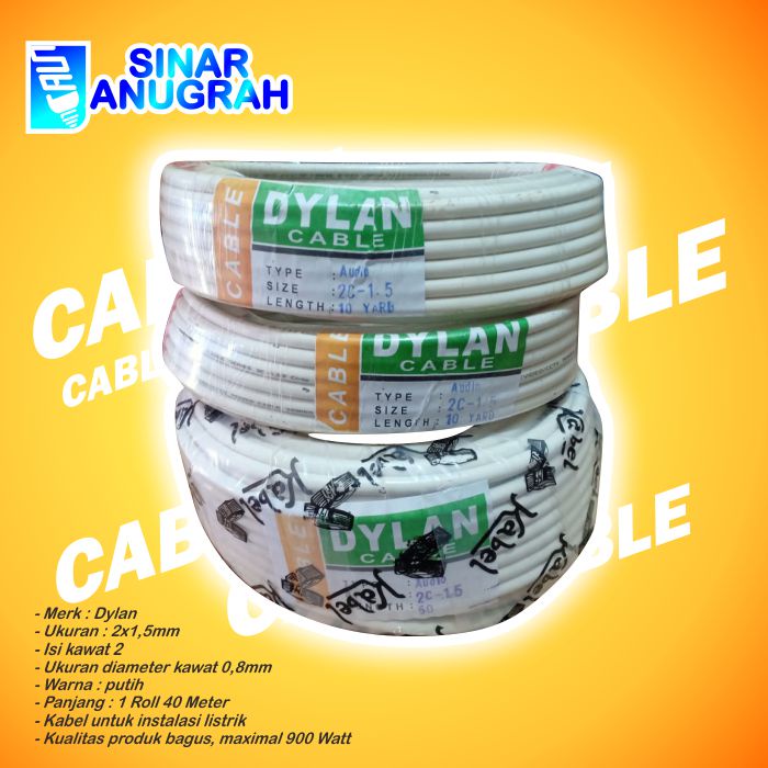 Jual Kabel listrik 2x1,5 / Cable Dylan | Shopee Indonesia