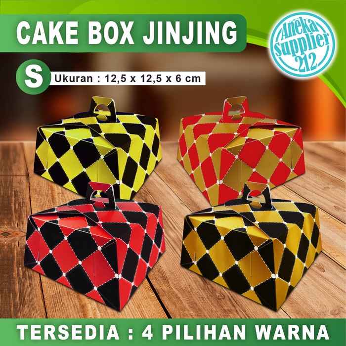Jual Kotak Kue - Box Kue - Cake Box JINJING WAJIK - (12,5x12,5x6 cm ...