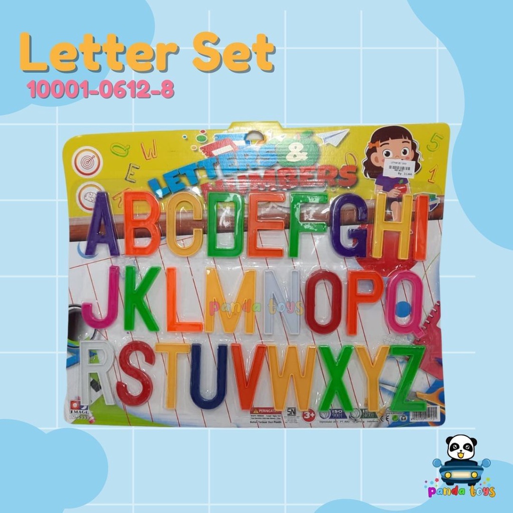 Jual Mainan Edukasi Huruf Balok Letter Set Besar Mengenal Huruf Abjad ...