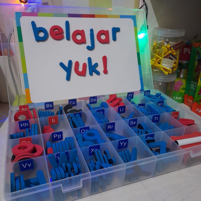 Jual eva foam moveable magnetic alphabet mainan edukasi huruf bermagnet ...