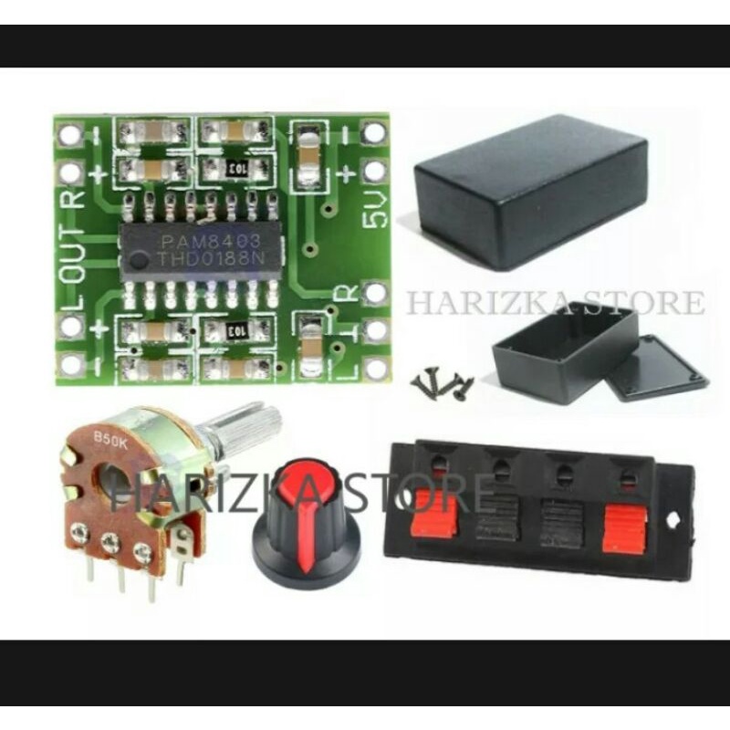 Jual Paket Komplit Amplifer Mini/Lengkap Box Modul dan Potensio ...
