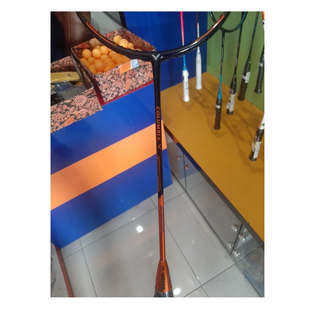 Jual Raket Victor Columbia V CLASSIC HEAD ORIGINAL Raket Badminton Bulu ...