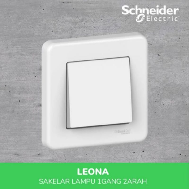 Jual Saklar Engkel Schneider LEONA 1 Gang 1 Arah / Saklar Tunggal Inbow ...