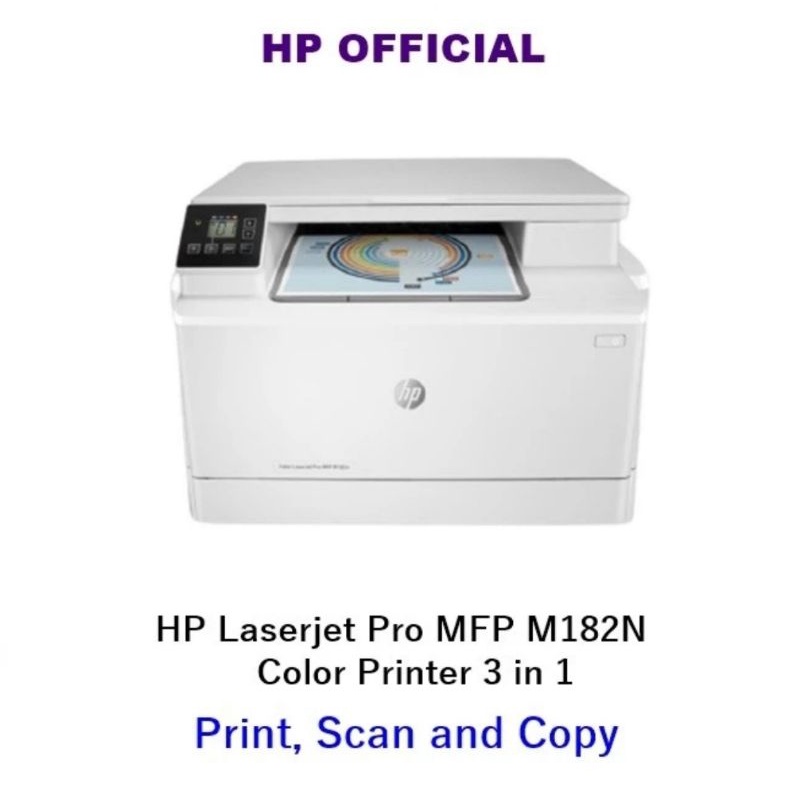 Jual Printer HP LaserJet Pro MFP M182n Color Print Scan Copy M182 n ...