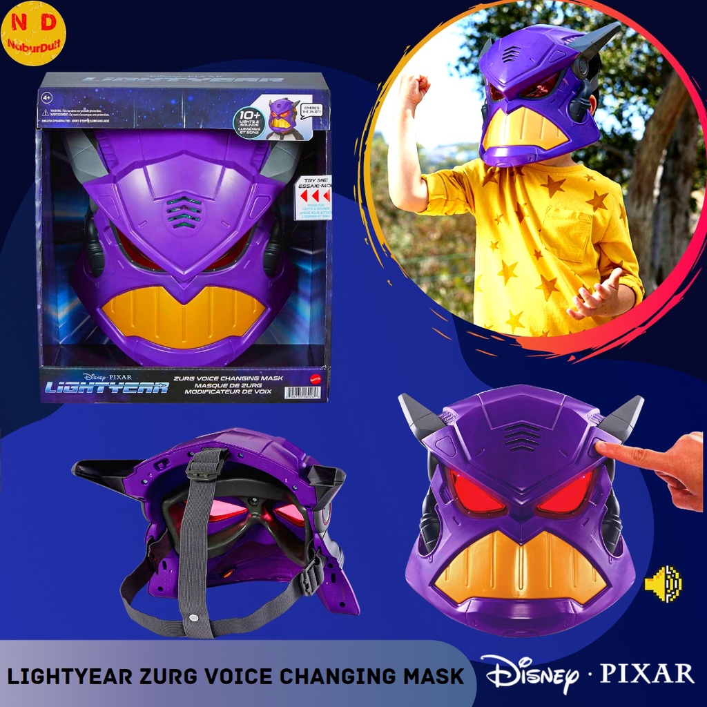 Jual Disney Pixar Lightyear Zurg Voice Changing Mask Original Mattel ...