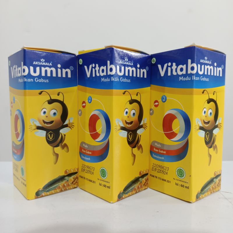 Jual Vitabumin 60ml / Madu Ikan Gabus Penambahan Nafsu makan Anak / Kemasan Praktis | Shopee ...