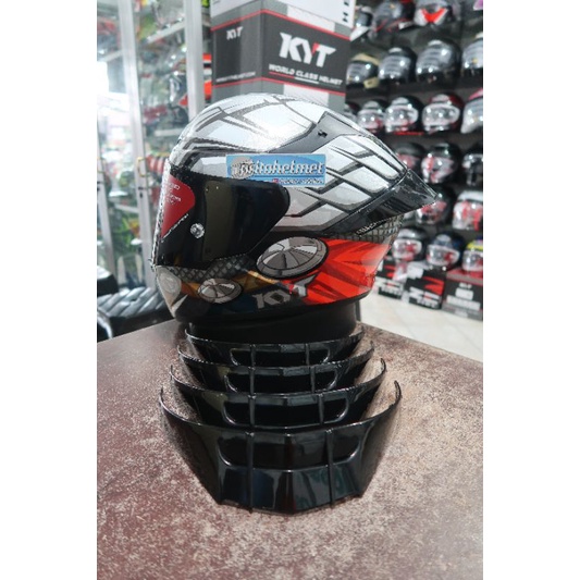 Jual Spoiler 3D GPR KYT TT Course Dark Hitam | Shopee Indonesia