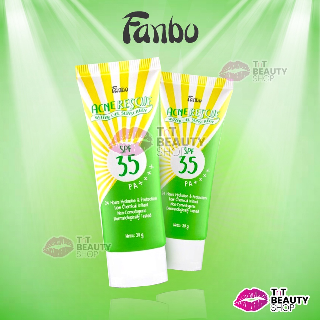 Jual Fanbo Acne Rescue Water Gel Sunscreen SPF 35 PA++++ 30gr | TnT ...