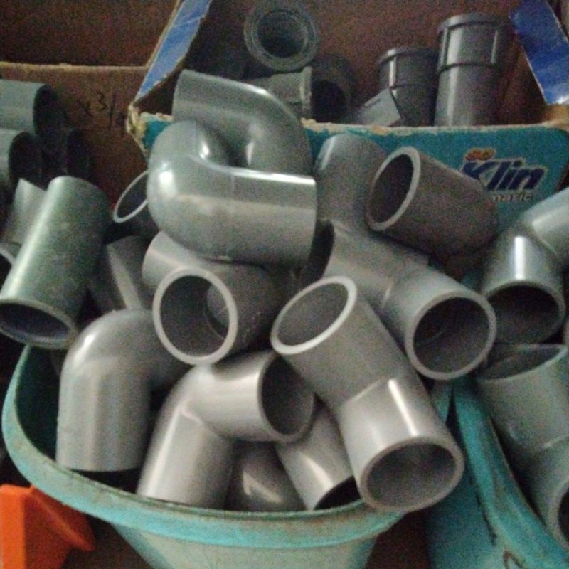 Jual keni pvc abu 1/2 inch 3/4 inch 1 inch | Shopee Indonesia