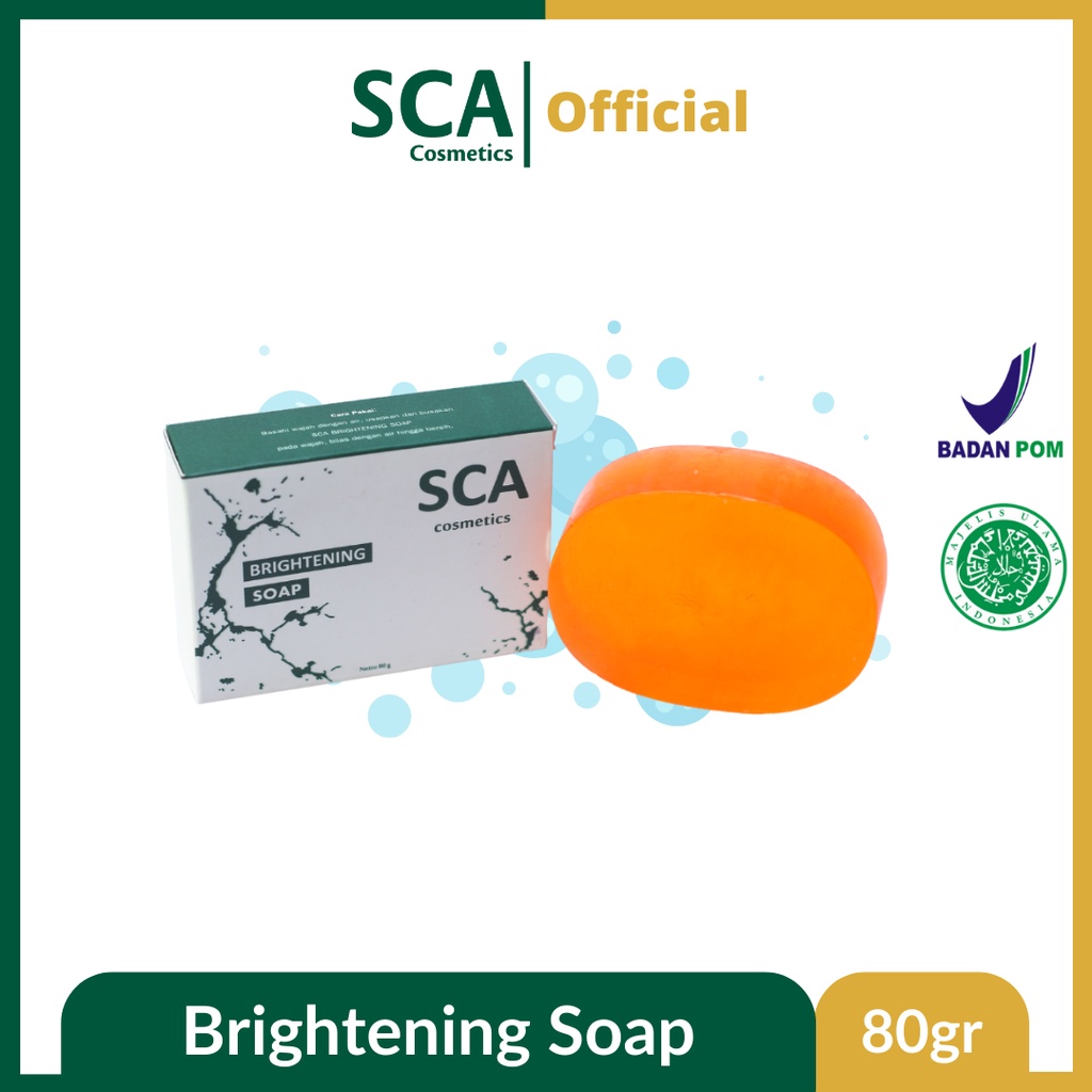 Jual SCA Brightening Soap 80gr, Sabun Batang Untuk Mencerahkan Kulit ...
