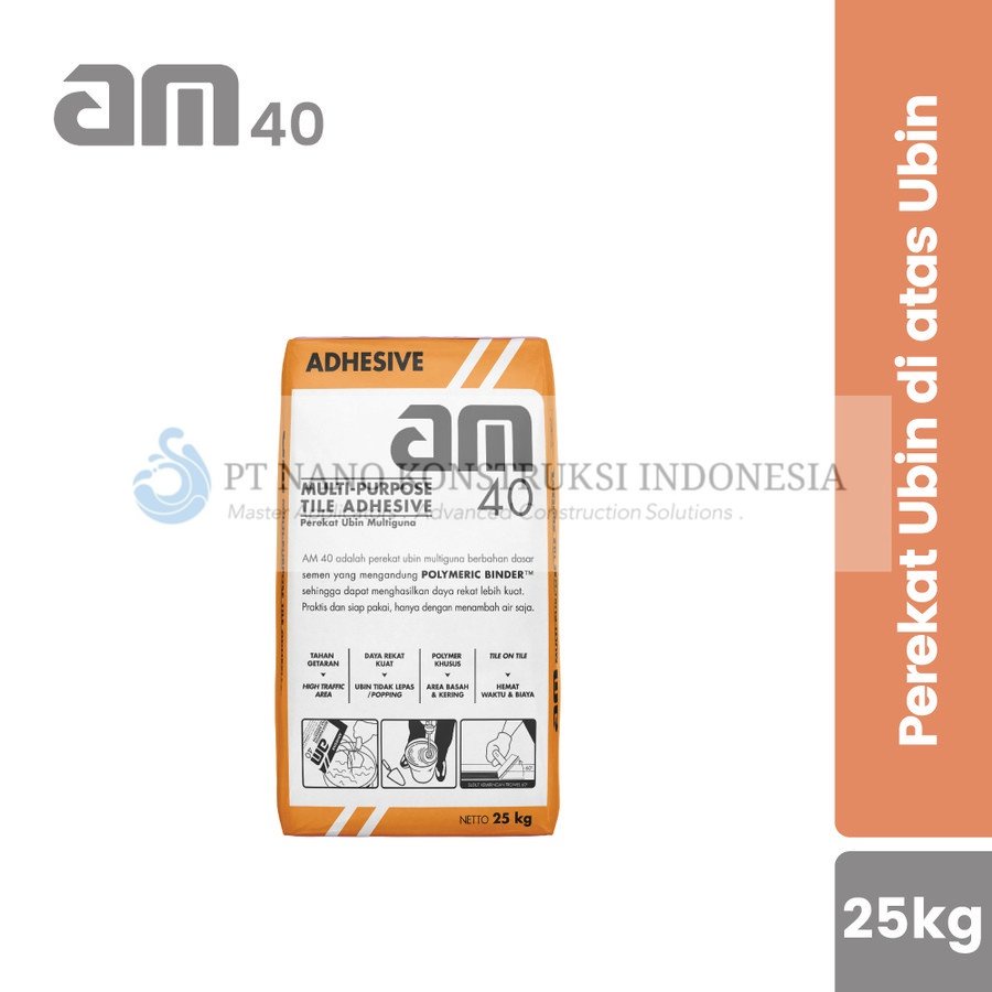 Jual AM Mortar AM 40 - Perekat Keramik Di Atas Keramik kemasan25kg ...