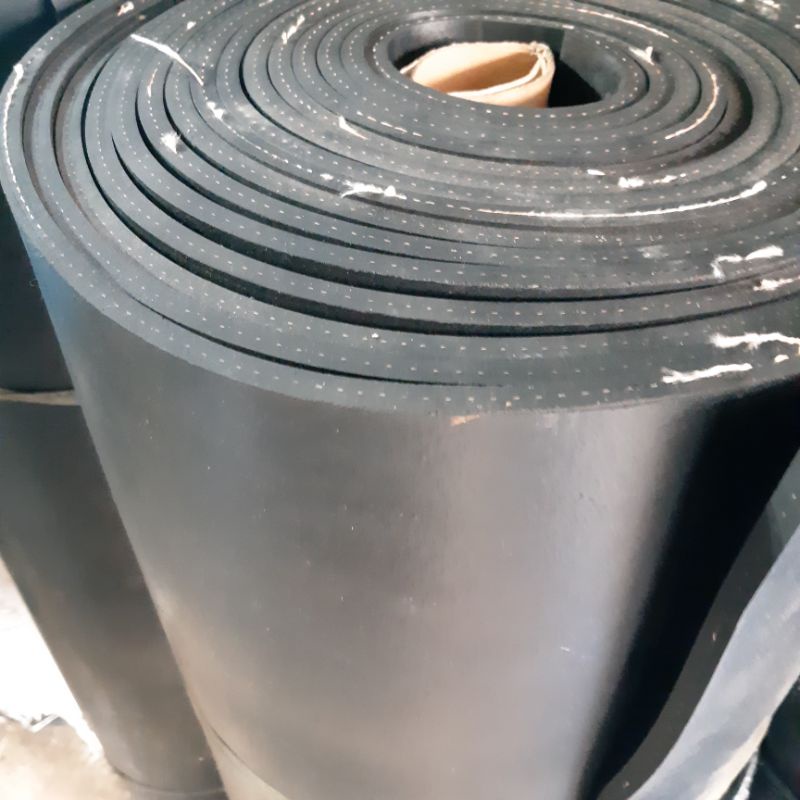 Jual Karet lembaran berserat 8mm x 10cm x 100cm rubber sheet insertion ...