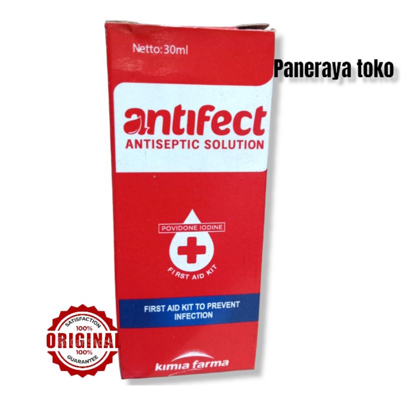 Jual Obat Merah Antifect 30 ml Antiseptic solution Kimia Farma | Shopee ...