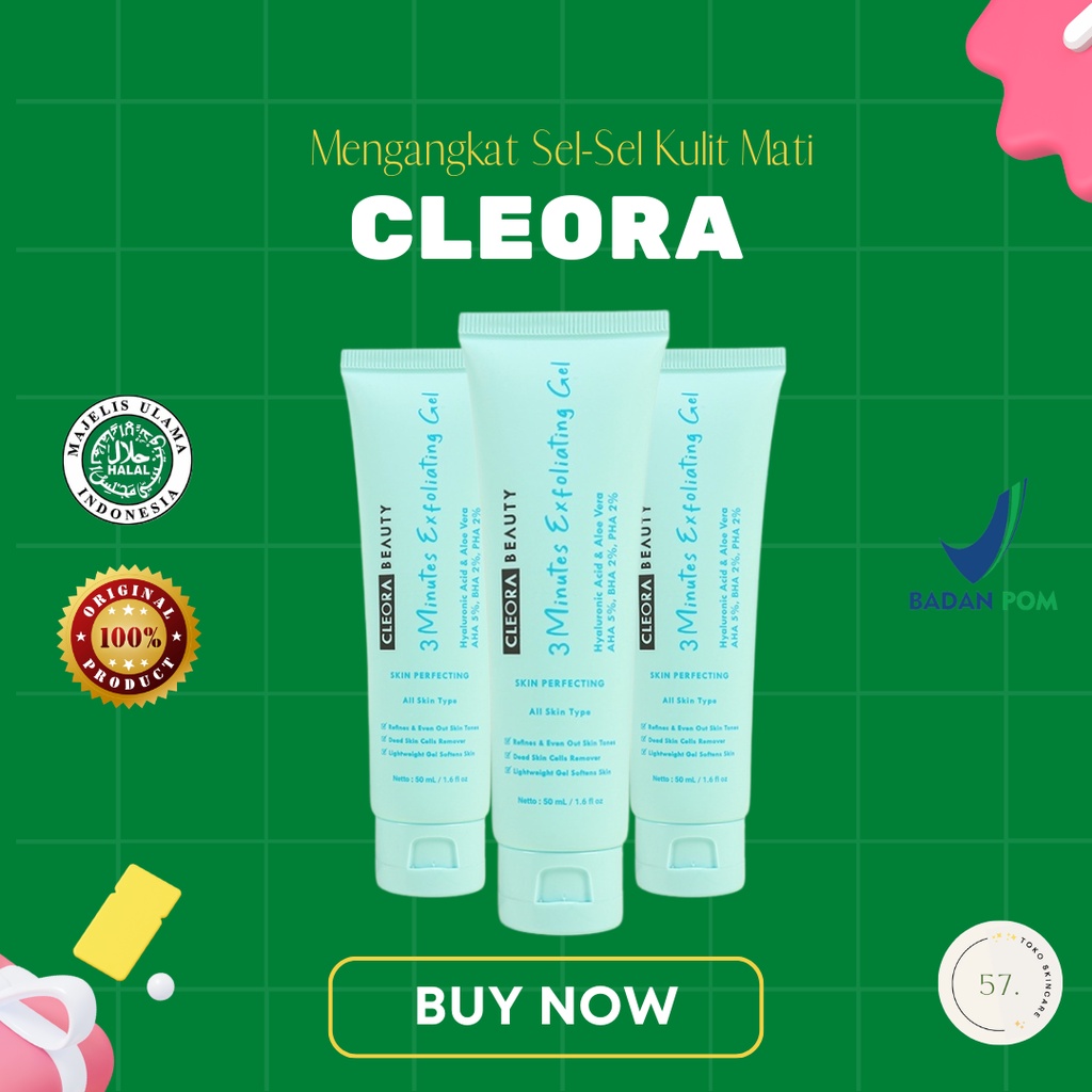 Jual CLEORA 3 Minutes Exfoliating Gel (100% ORIGINAL & BPOM) | Shopee ...