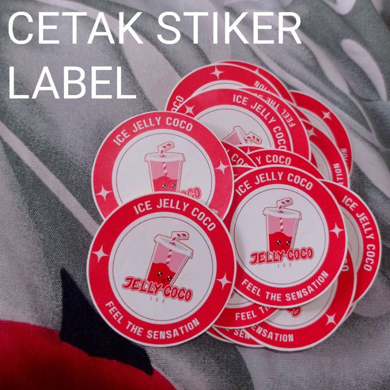 Jual Cetak Stiker Label Produk Sticker Anti Air | Shopee Indonesia