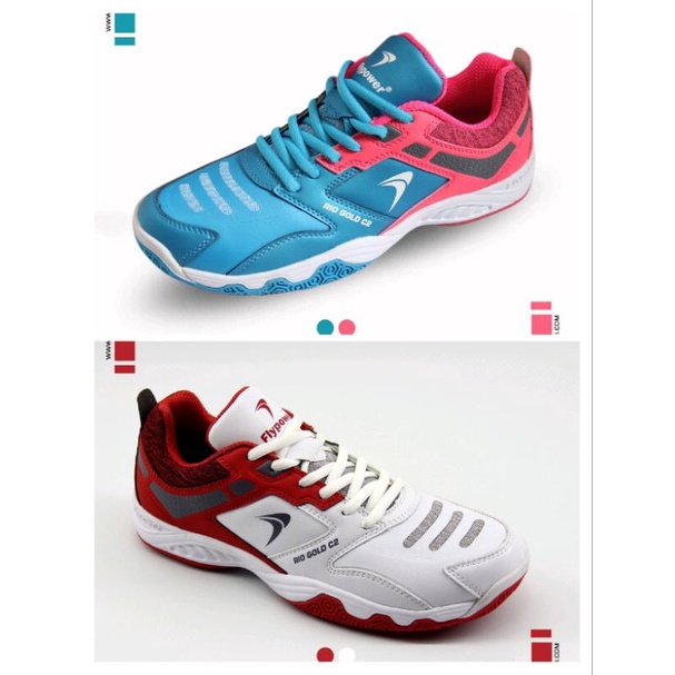 Jual Sepatu badminton flypower rio gold c2 original | Shopee Indonesia