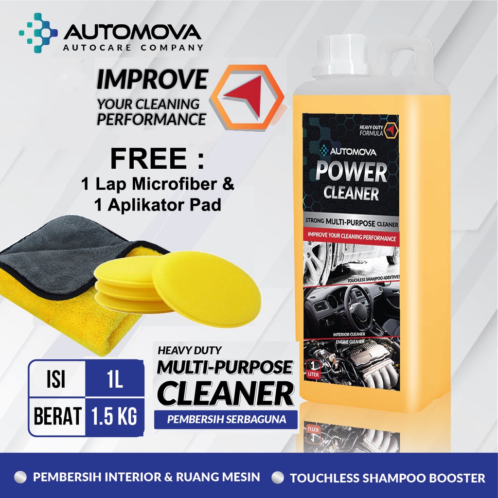 Jual Pembersih Interior Mobil Multi Purpose Cleaner Automova (1 LITER ...