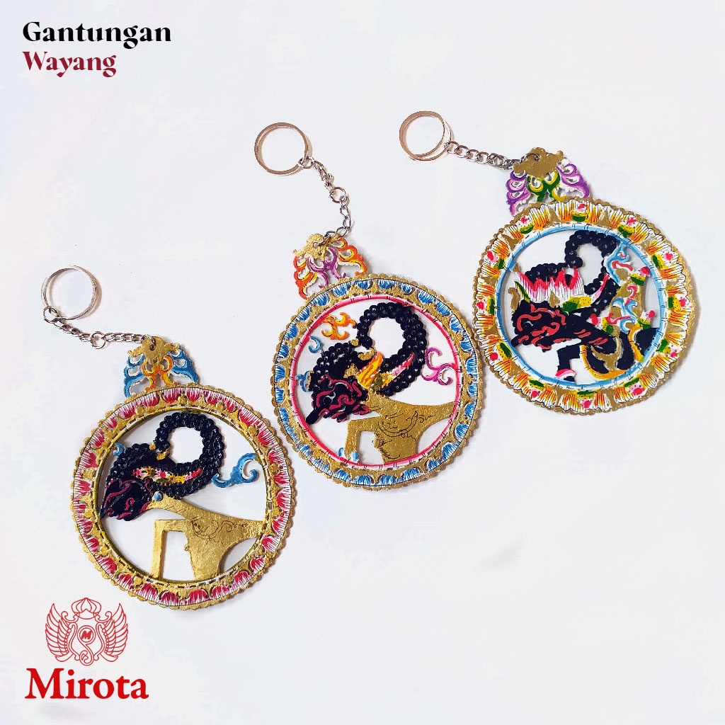 Jual Gantungan Kunci Wayang Kulit | Souvenir Gantungan Maskot Wayang | Shopee Indonesia