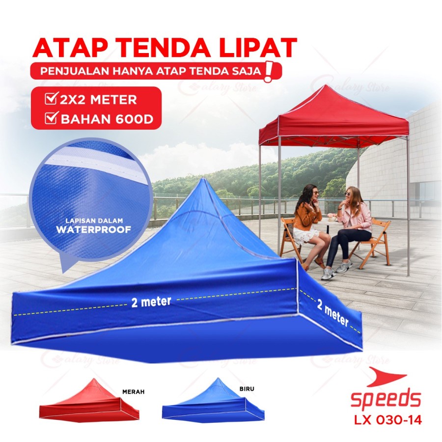 Jual SPEEDS Atap Tutup Tenda 2x2m Mudah Dilipat Waterproof Oxford ...
