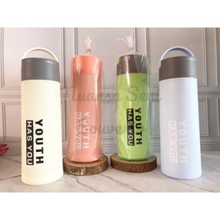 Jual Souvenir Botol Travel Youth Botol Minum Termos Kaca Cover Plastik ...