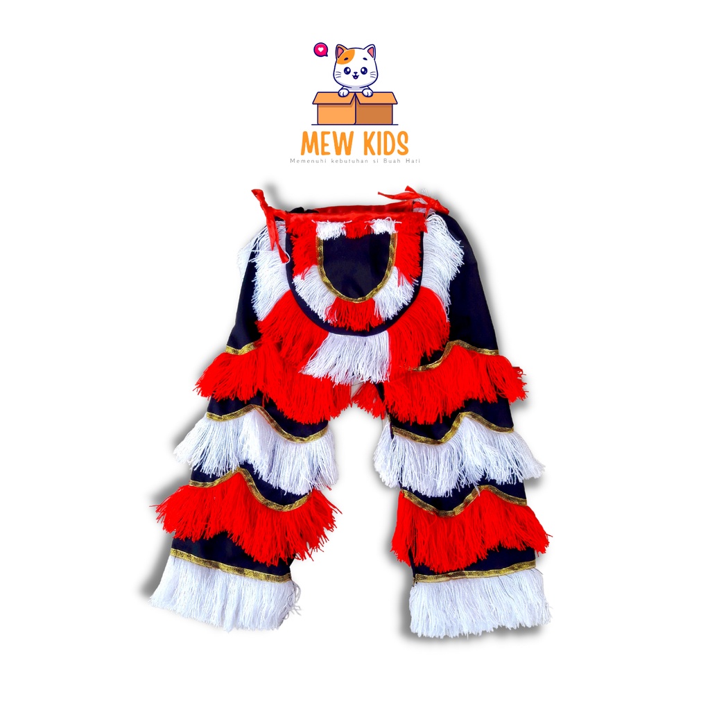 Jual Celana Barongan Reog Anak Barongsai Merah Putih Premium | Shopee ...