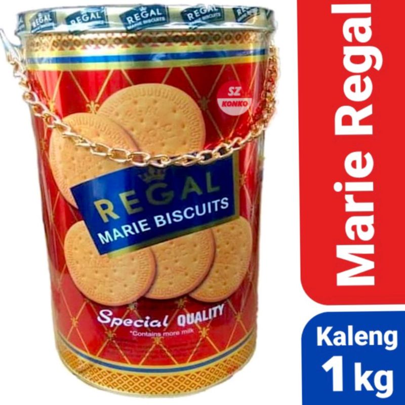 Jual Biskuit Marie Regal 1 kg 1000 gr Biscuit Kemasan Kaleng | Shopee ...
