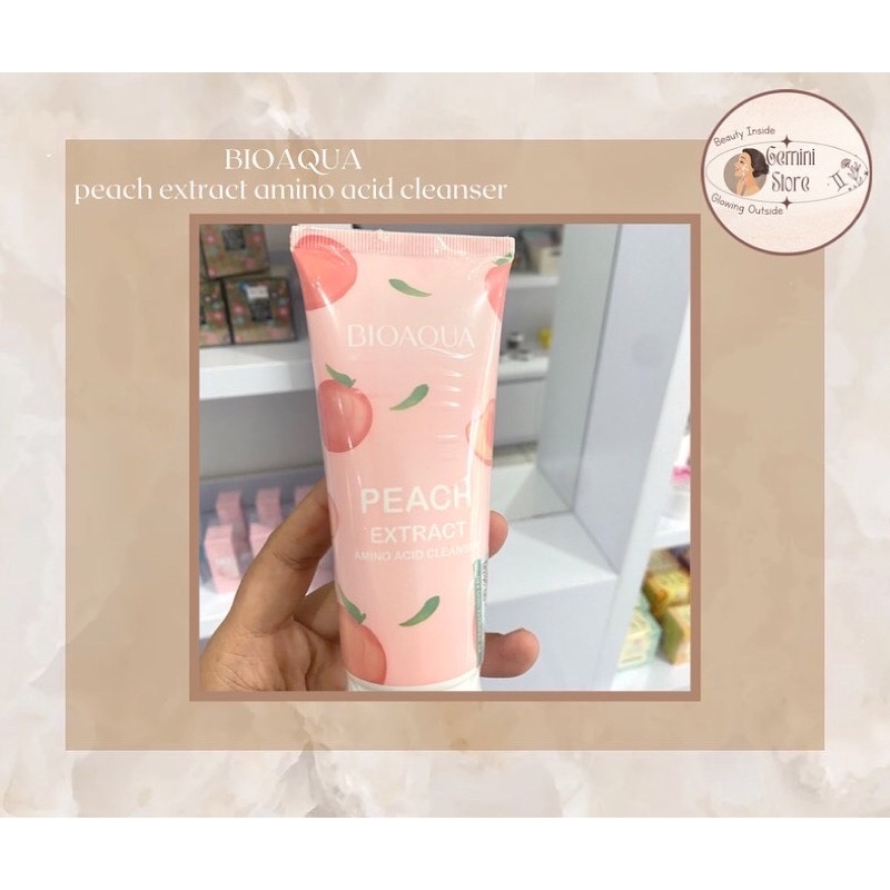 Jual BIOAQUA Peach Extract Amino Acid Cleanser | Shopee Indonesia