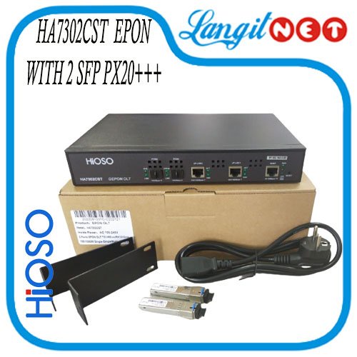 Jual HIOSO EPON OLT HA7302CST 2 PON INC 2 SFP PX20xxx | Shopee Indonesia