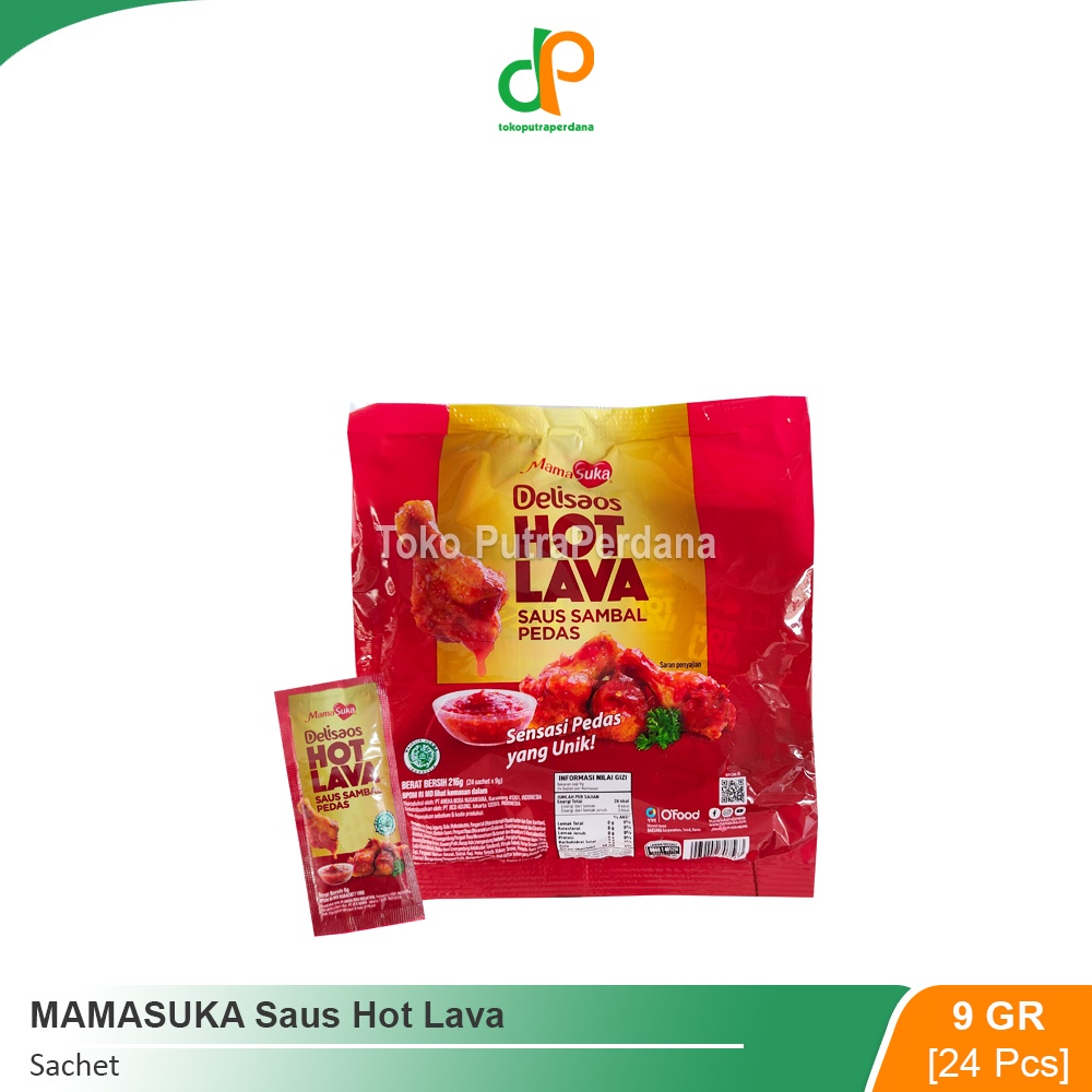 Jual SAOS/SAUS Hot Lava Sachet Mamasuka 9gr (24 Pcs) | Shopee Indonesia