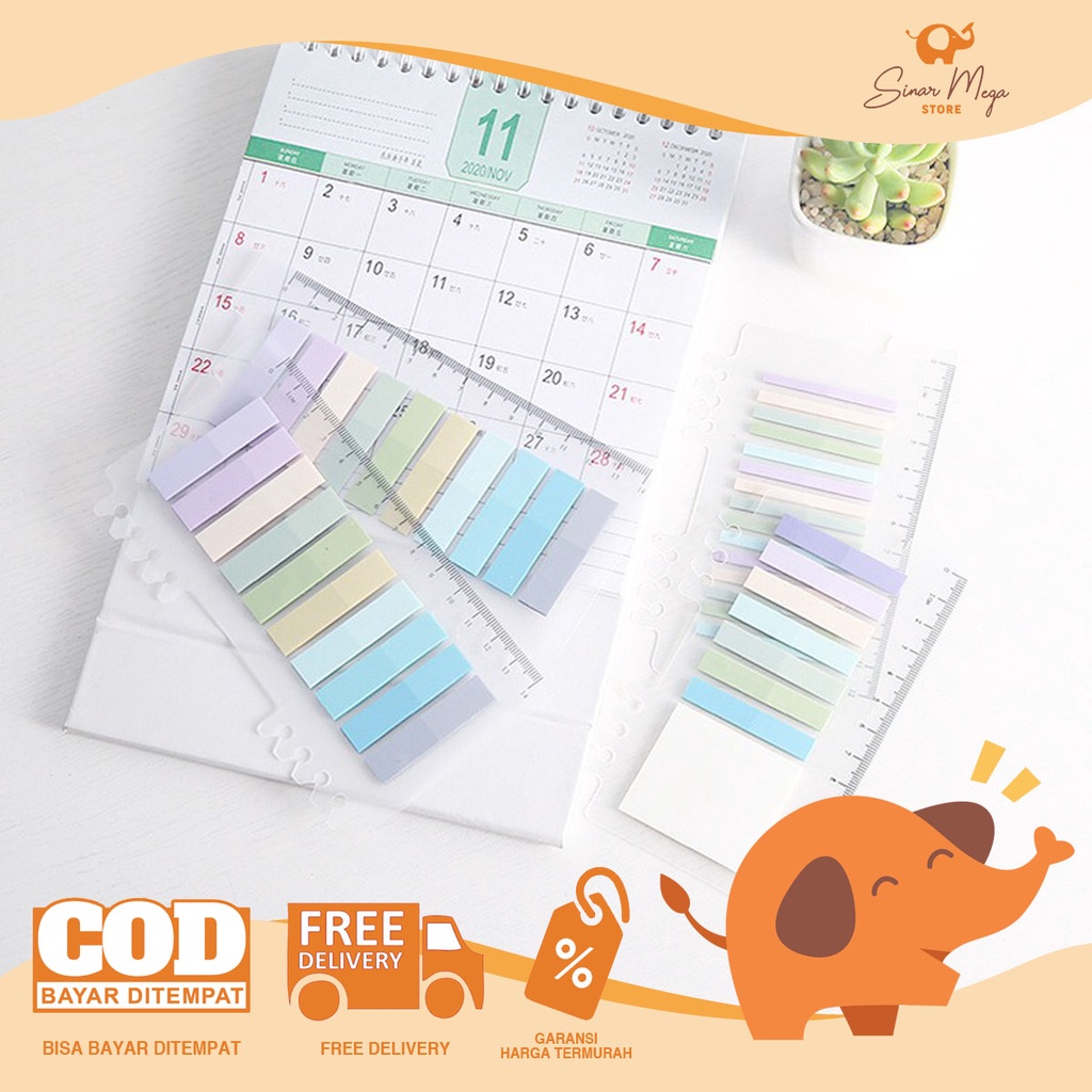 Jual Color Stikyu Label Stick Markers / Label Sticky Notes / Penanda ...
