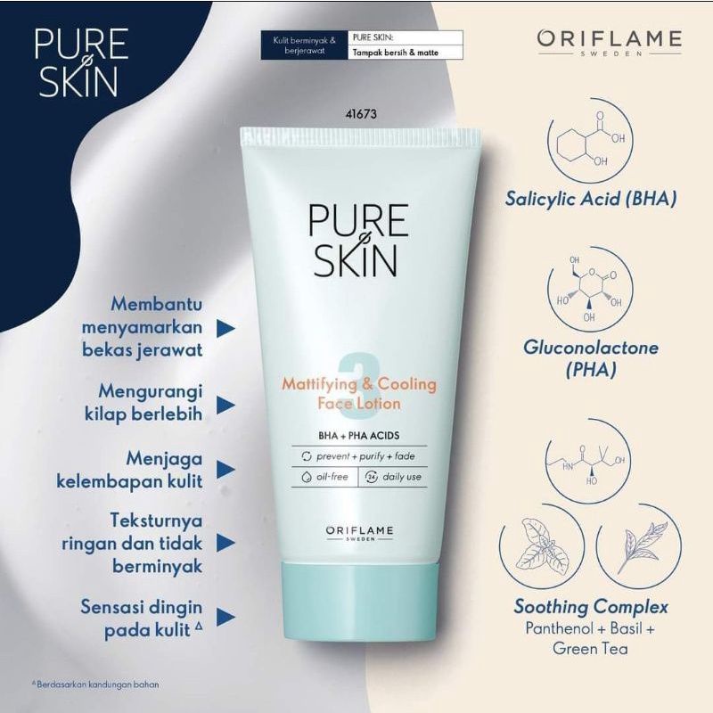Jual PURE SKIN Mattifying & Cooling Face Lotion | Shopee Indonesia