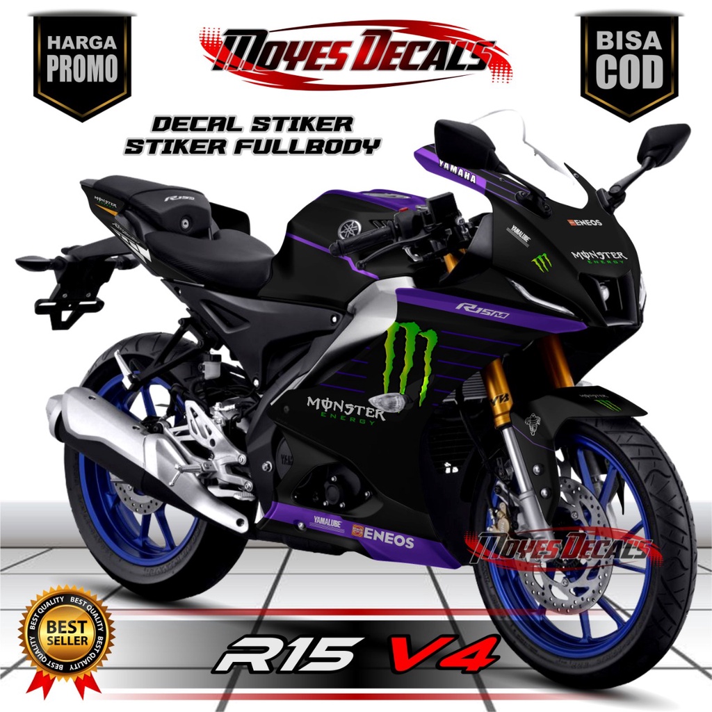 Jual Decal stiker striping r15 v4 stiker motor r15 v4 Livery MotoGP ...