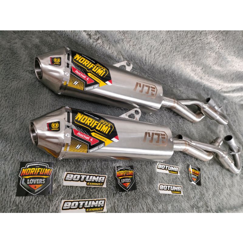 Jual KNALPOT NORIFUMI ROCKET 4 CRF 150L KLX/D-TRACKER WR155 | Shopee ...