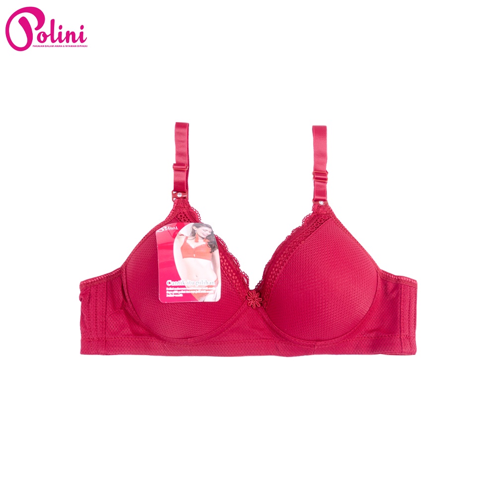 Jual POLINI Bra Bh Wanita Tanpa Kawat Cup A Kait 3 Pakaian Dalam Bh A12 ...