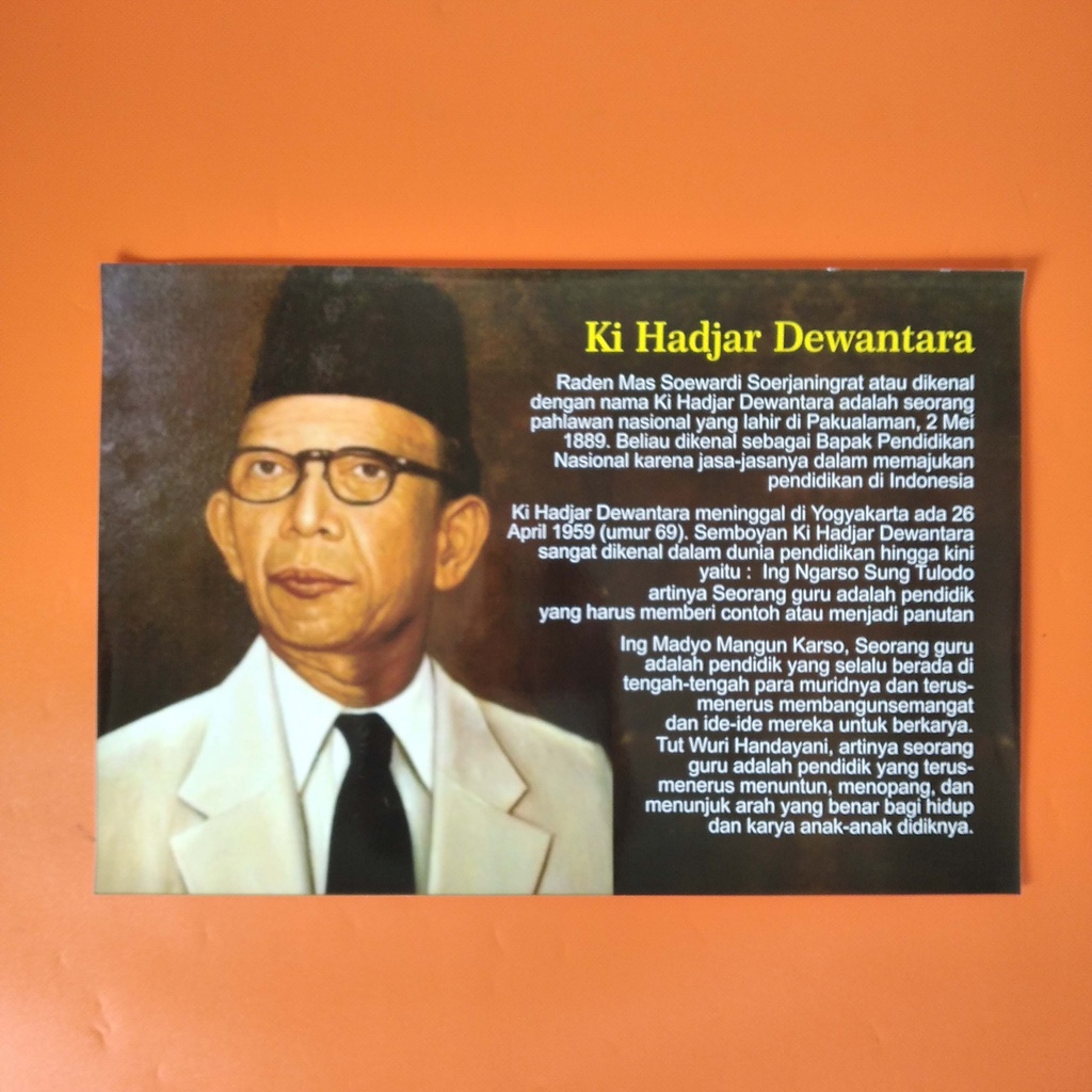 Jual Poster Quote - Poster Kata Bijak Pahlawan - Poster Ki Hajar Dewantara - Poster Sekolah ...