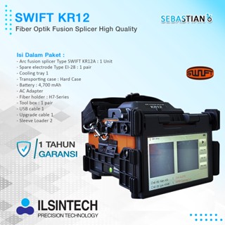 Jual Funsion Splicer Fiber Optik Ilsintech Swift KR12 FTTH Tool Kit ...