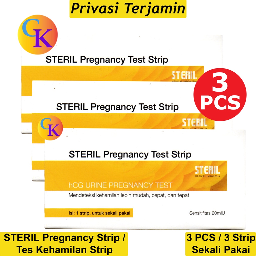 Jual 3 Pcs / 3 Strip Test Pack Tespek Testpack Tespack Tes Kehamilan ...