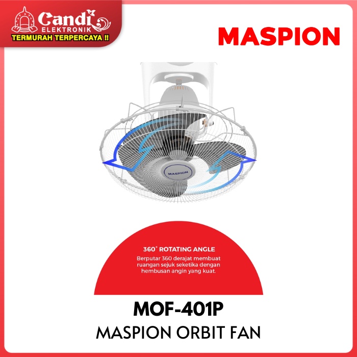 Jual MASPION Orbit Ceiling Fan Kipas Angin Langit langit 16 Inch MOF ...