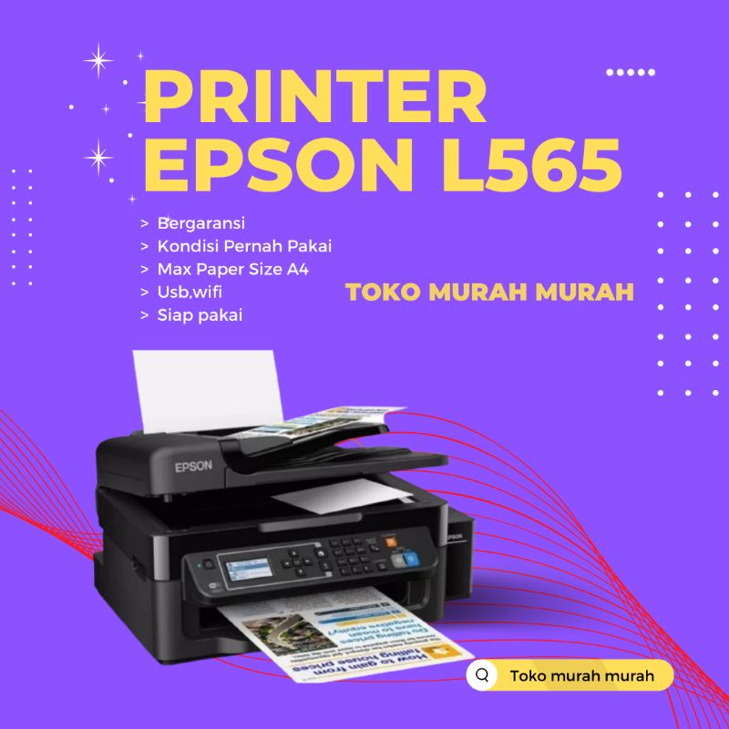 Jual Printer Epson L565 Multifungsi Bekas Bergaransi | Shopee Indonesia
